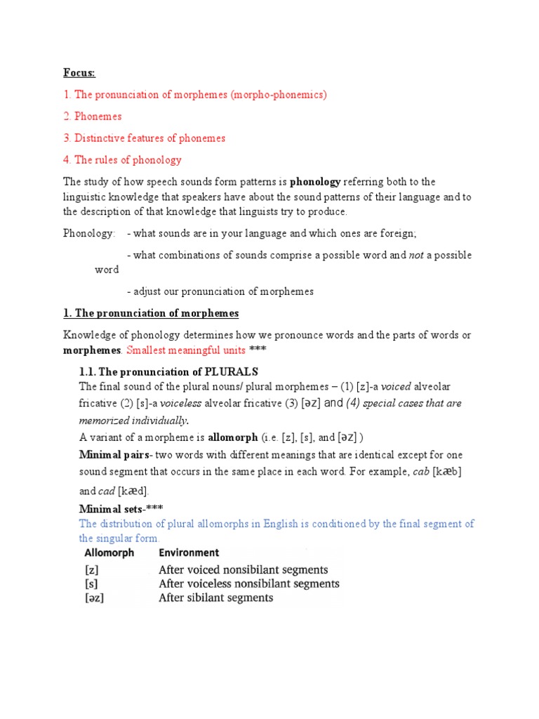 Week 3 Phonology | PDF | Phoneme | Syllable