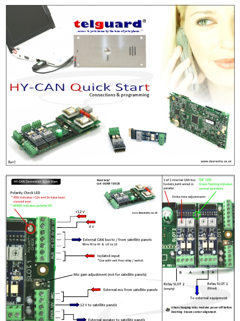 HY-can Quick Start | PDF | Relay | Modem