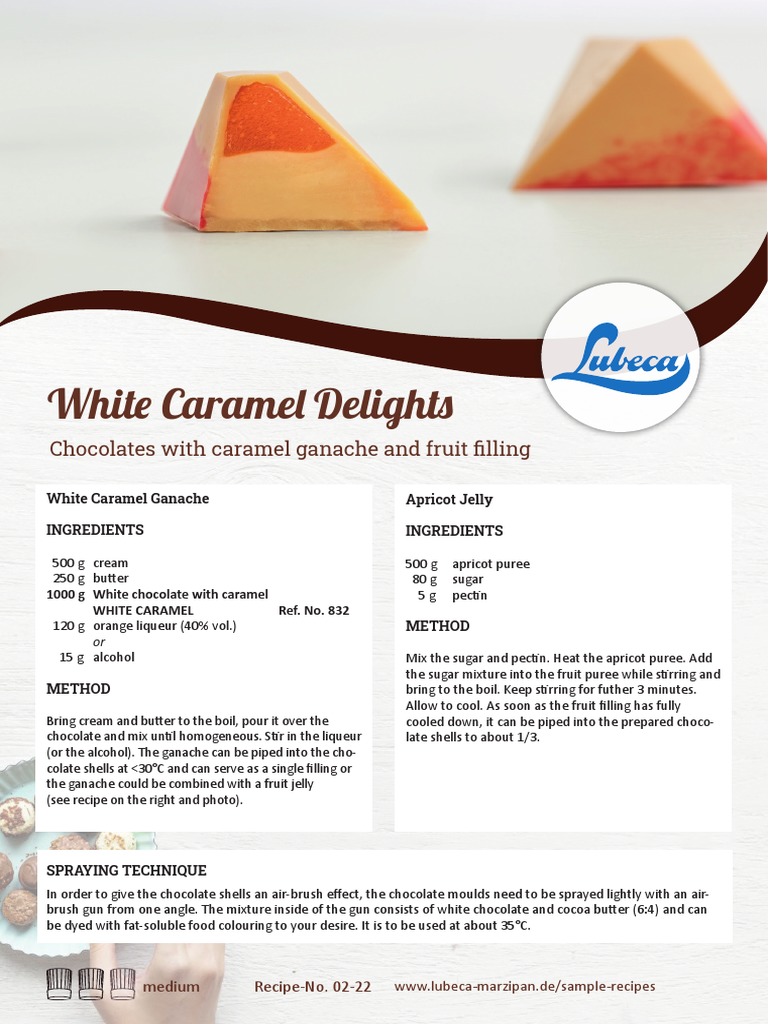 Lubeca Rezeptblatt White Caramel Delights Englisch | PDF