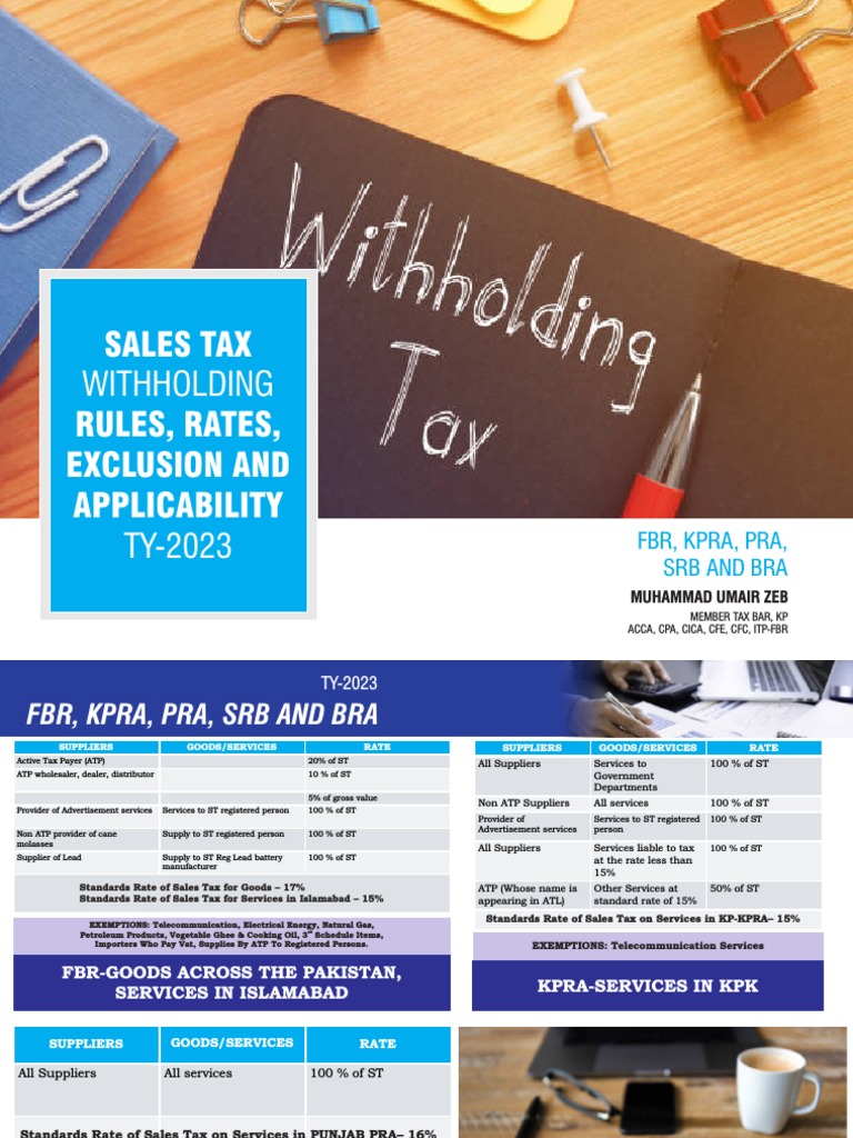 Sales Tax WH Rules and Rates | PDF | Taxes | Economies
