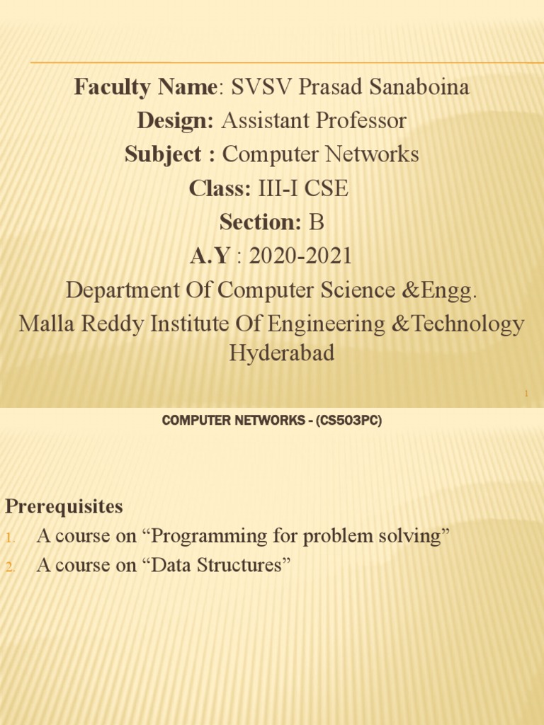 CN Unit-I | PDF | Osi Model | Computer Network