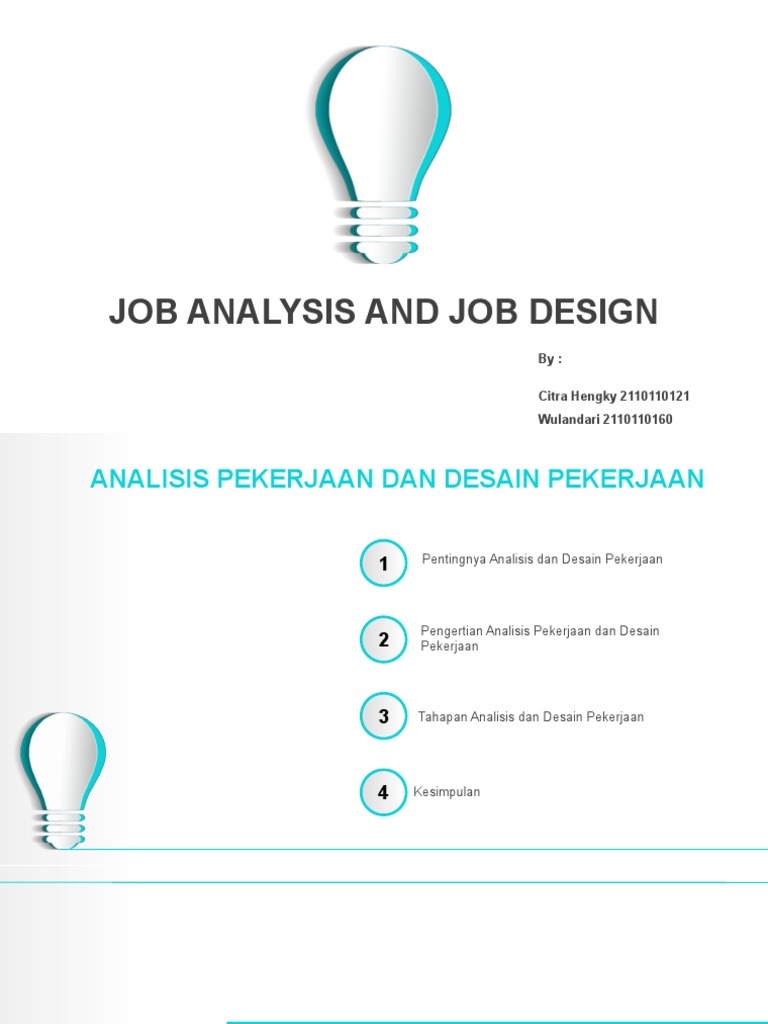 Job Analysis and Job Design | PDF