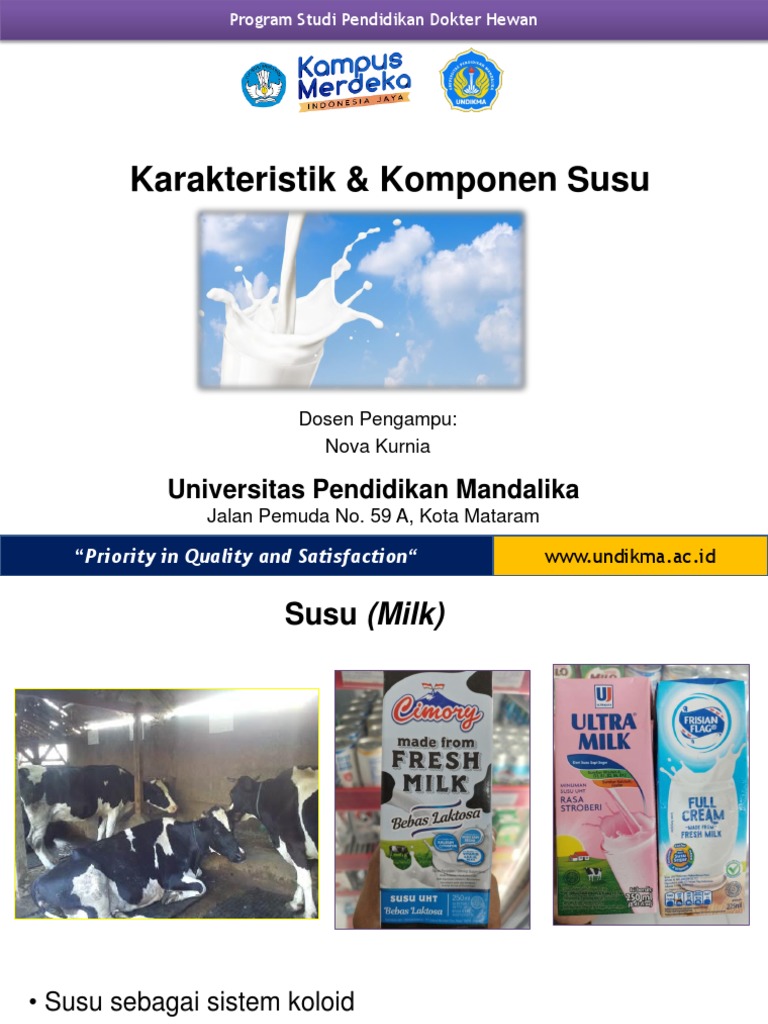 Komposisi dan Struktur Kimia Susu | PDF