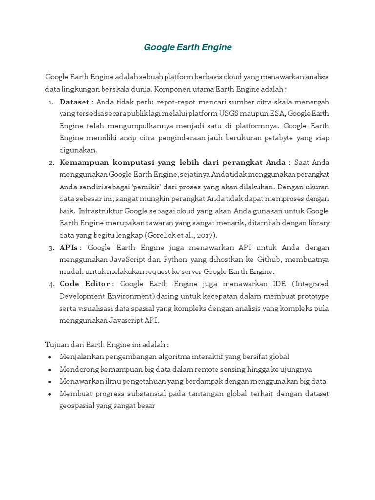 Google Earth Engine Pdf