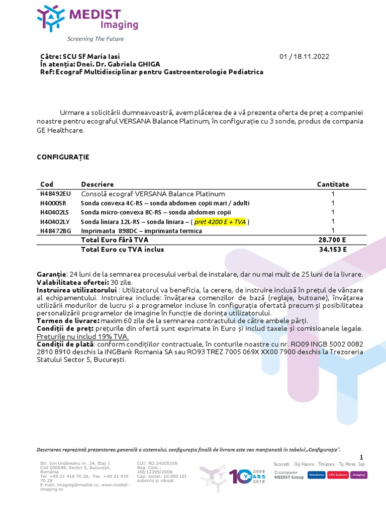 Oferta Versana Balance Platinum | PDF