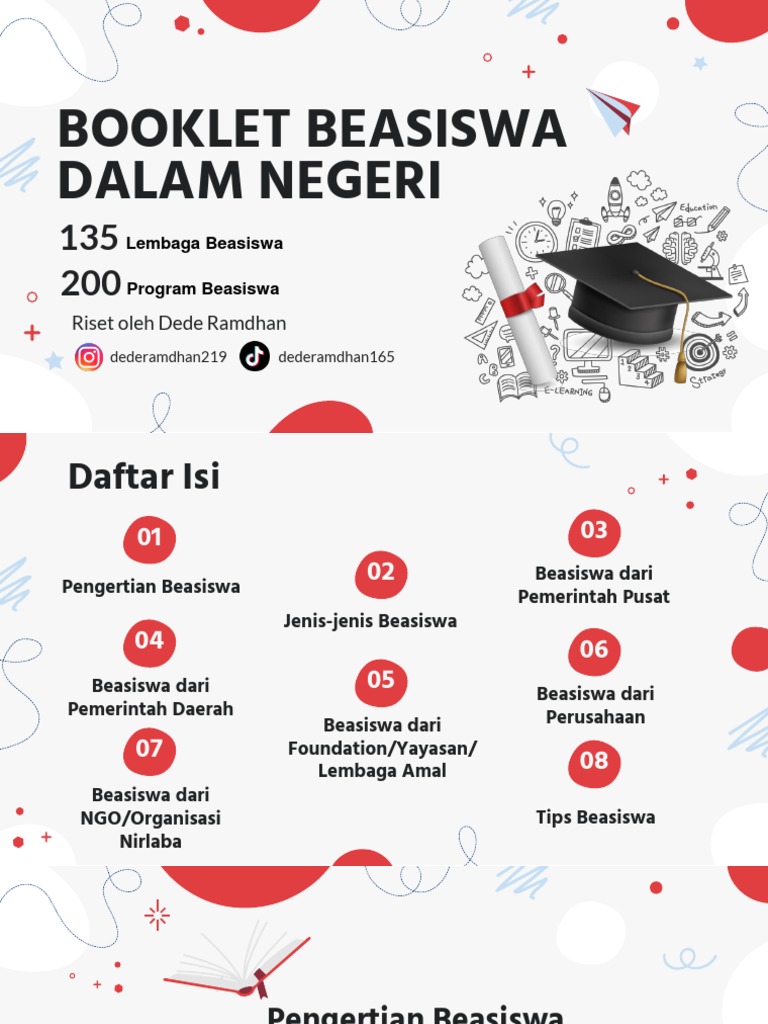 Booklet Beasiswa Dalam Negeri Fix by Dede Ramdhan | PDF