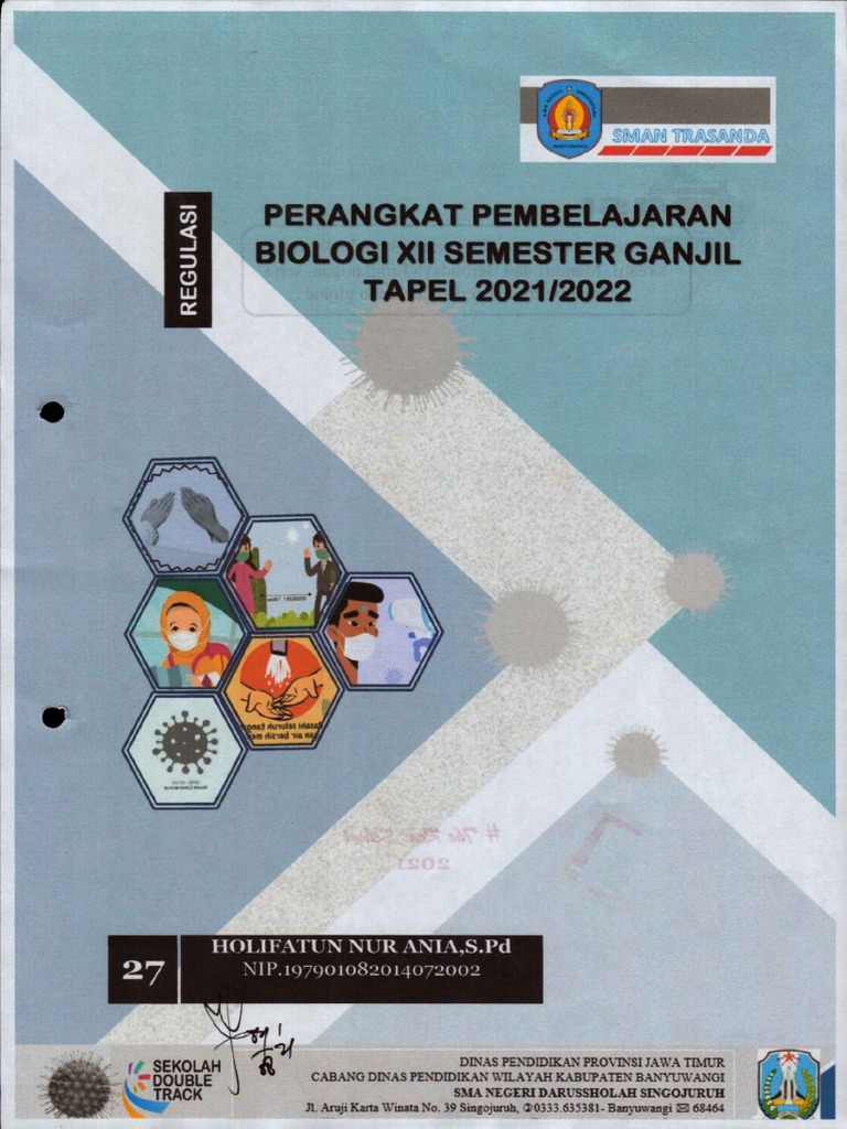 Perangkat Pembelajaran Biologi XII Semester Ganjil 2021-2022 | PDF