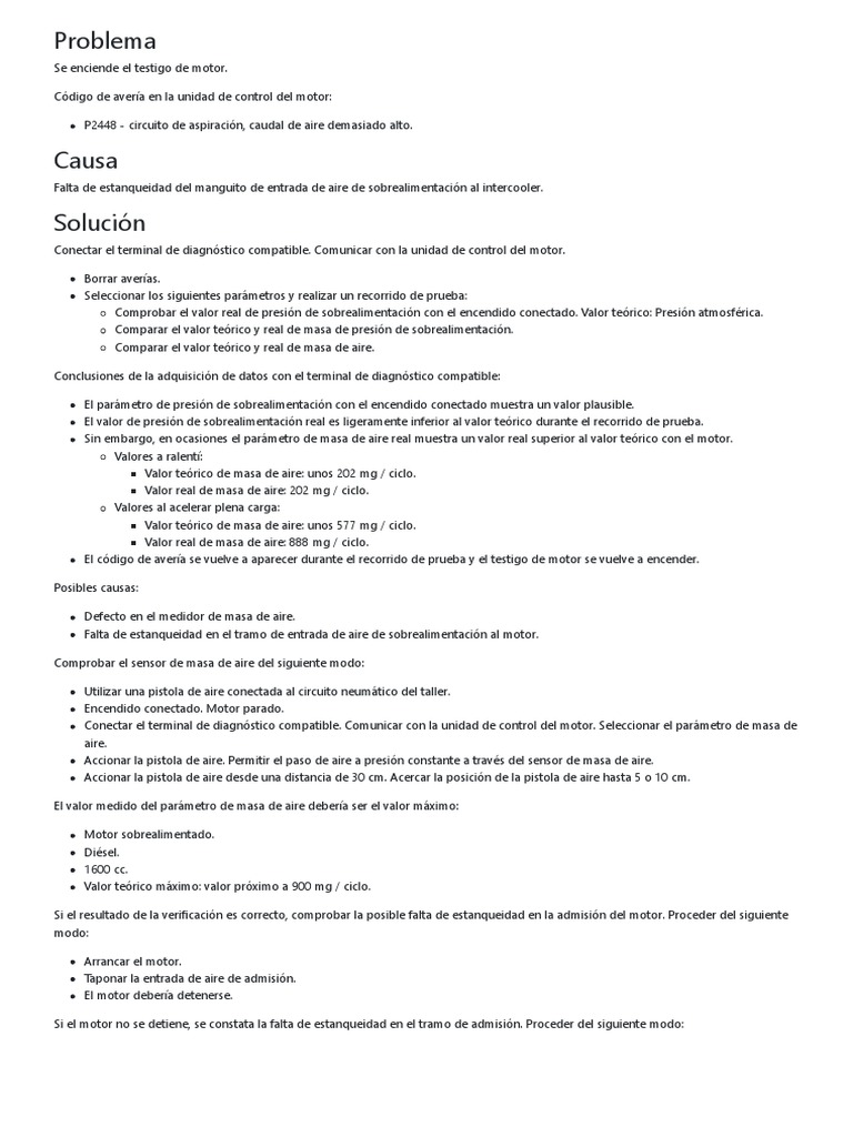 BTS - Partner Teepe Motor Bhy de 2017 - Dtc... P2448 | PDF | Ingeniería ...