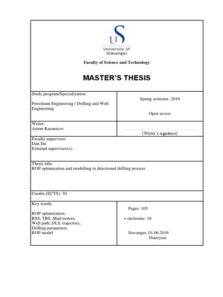 ROP Optimization and Modelling in Directional Drilling Process | PDF ...
