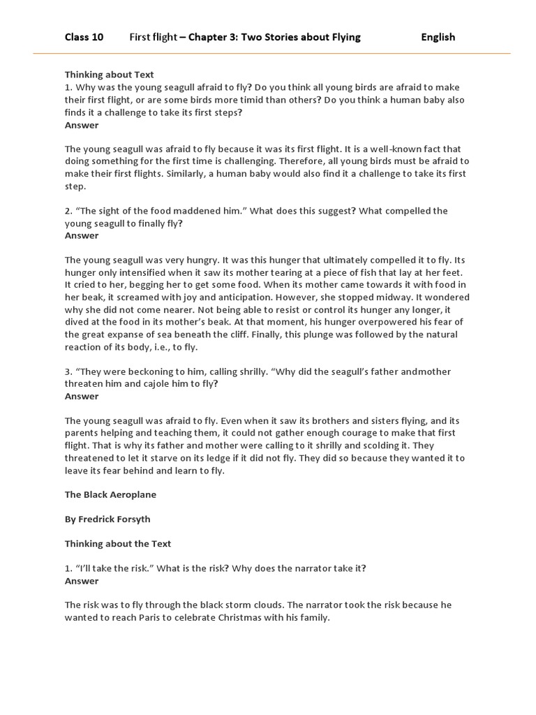 CH 3 The Two Stories About Flying | PDF