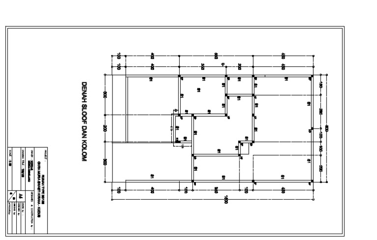 Denah Sloof Dan Kolom | PDF