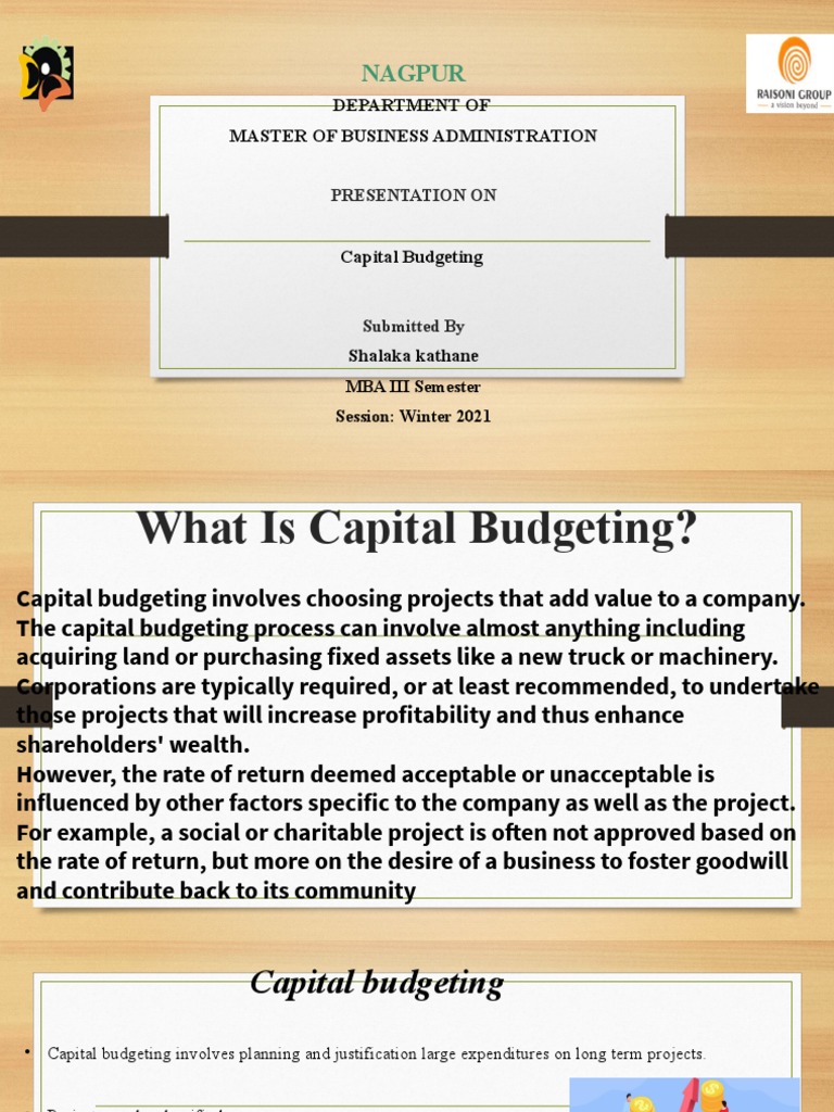 Capital Budgeting | PDF | Capital Budgeting | Capital (Economics)
