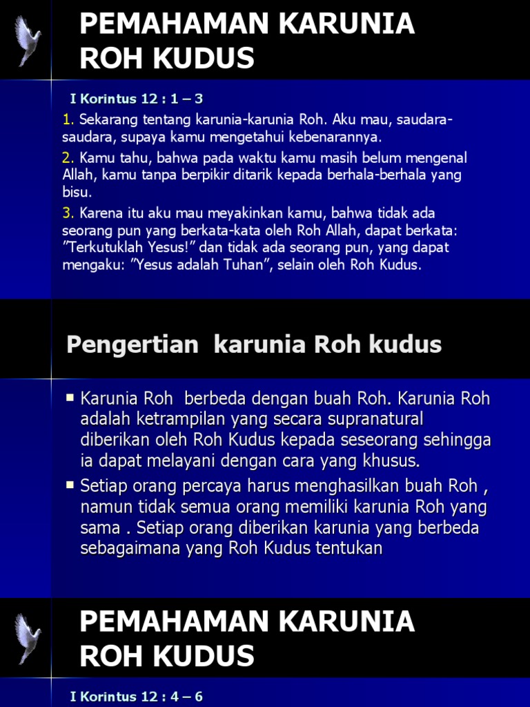 Dokumen - Tips - Karunia Manifestasi Roh Kudus | PDF