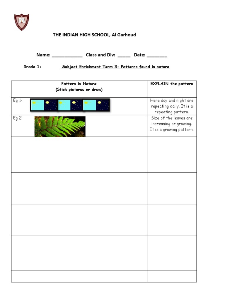 Pattern Grade 1 SE | PDF