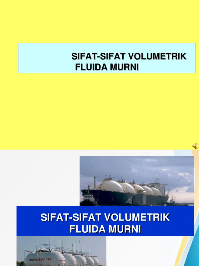 Sifat Volumetrik Fluida Murni-1 | PDF