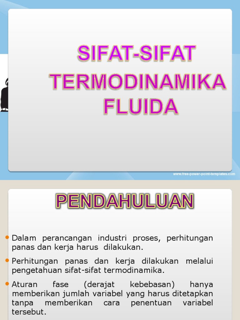 Sifat Termodinamika Fluida | PDF