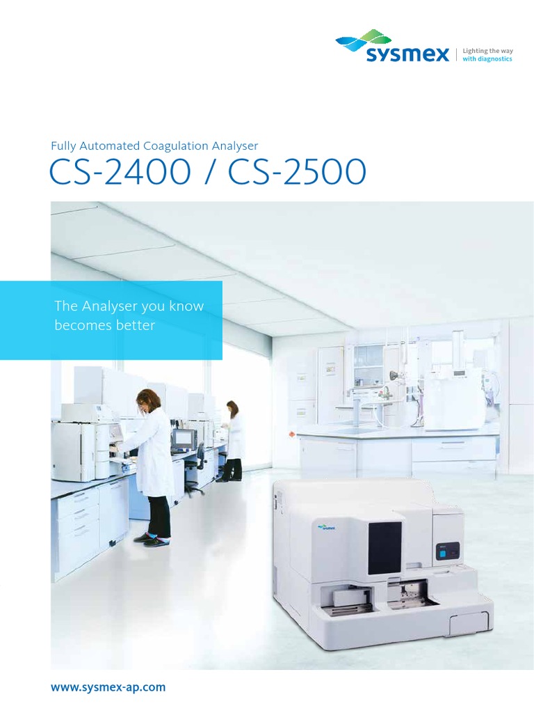 CS 2400 - 2500 Brochure | PDF | Coagulation | Assay