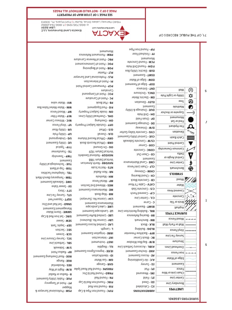 LEGEND | PDF | Surveying | Civil Engineering