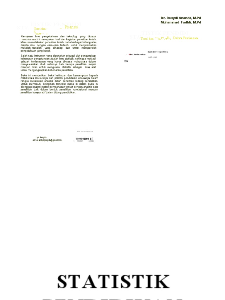 Buku Statistik Pendidikan | PDF