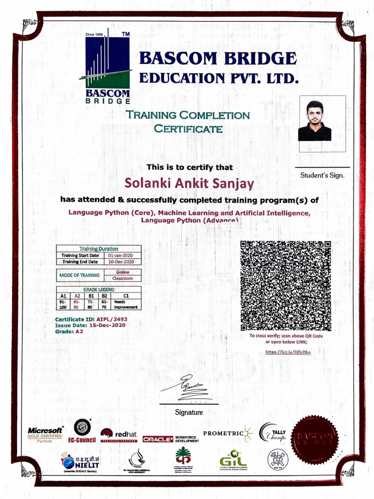 Bascom Certificate Pdf Computer Programming Software