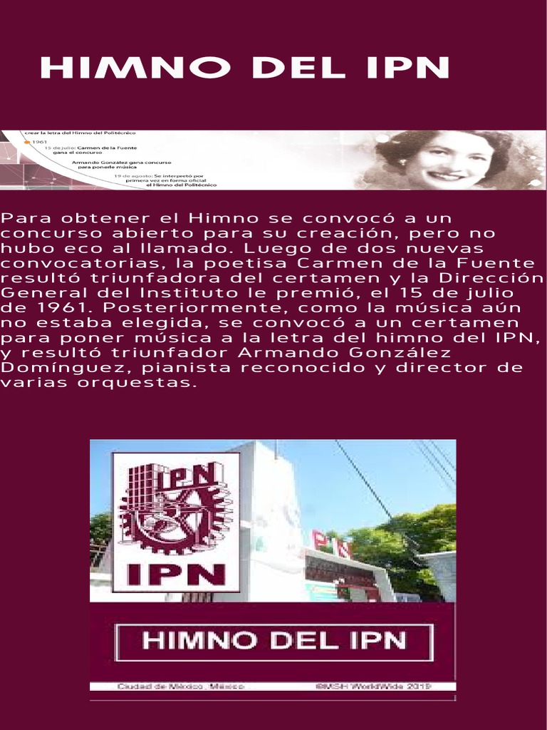 Infografia Himno IPN | PDF