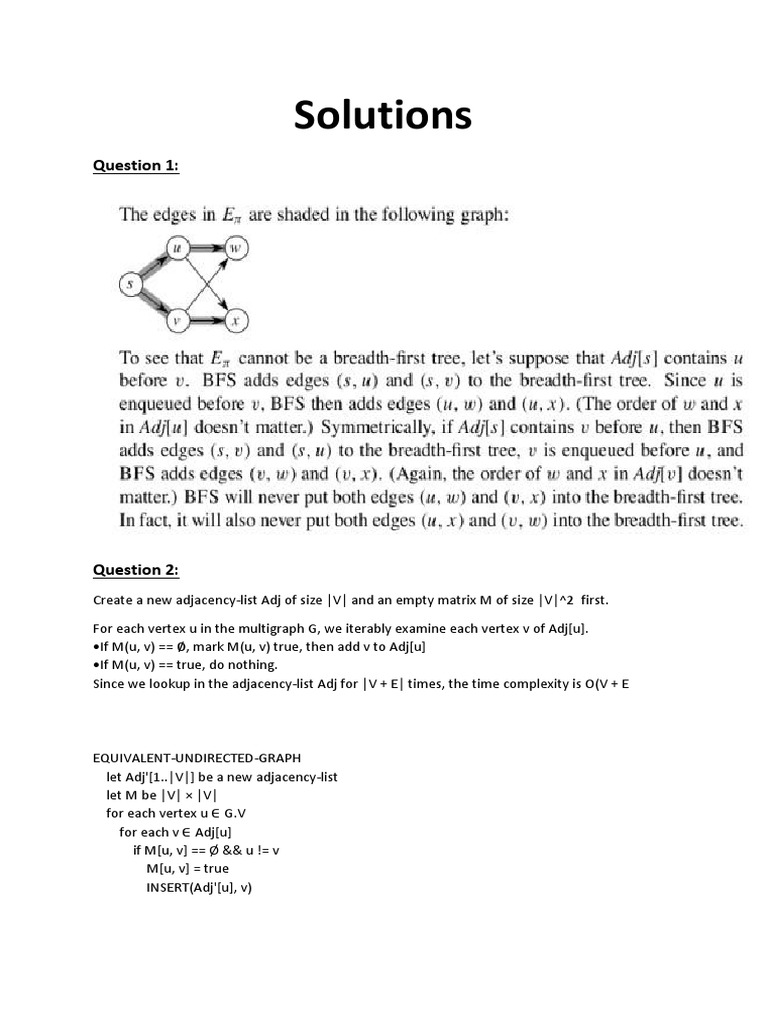 Solutions | PDF | Algorithms And Data Structures | Mathematical Concepts