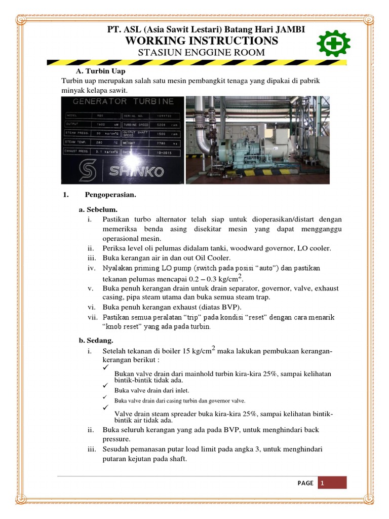Engine Room Asl | PDF