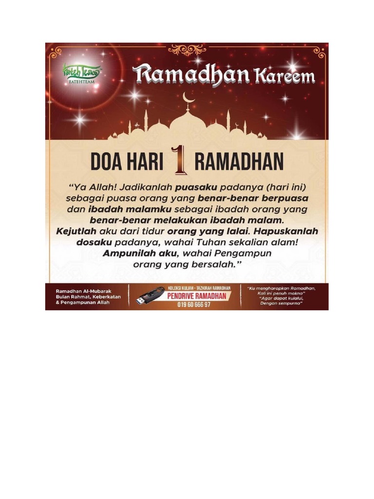 Doa 30 Hari Ramadhan | PDF Doa 30 Hari Ramadhan | PDF