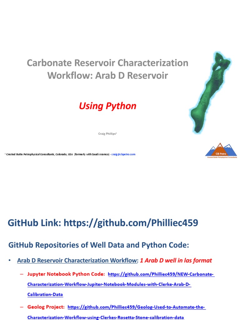 Carbonate Reservoir Characterization Slides | PDF | Petroleum Reservoir ...