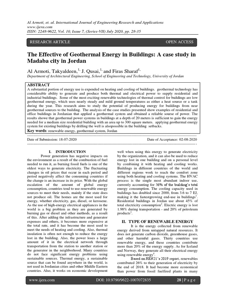 The Effective of Geothermal Energy in Bu | PDF | Renewable Energy ...