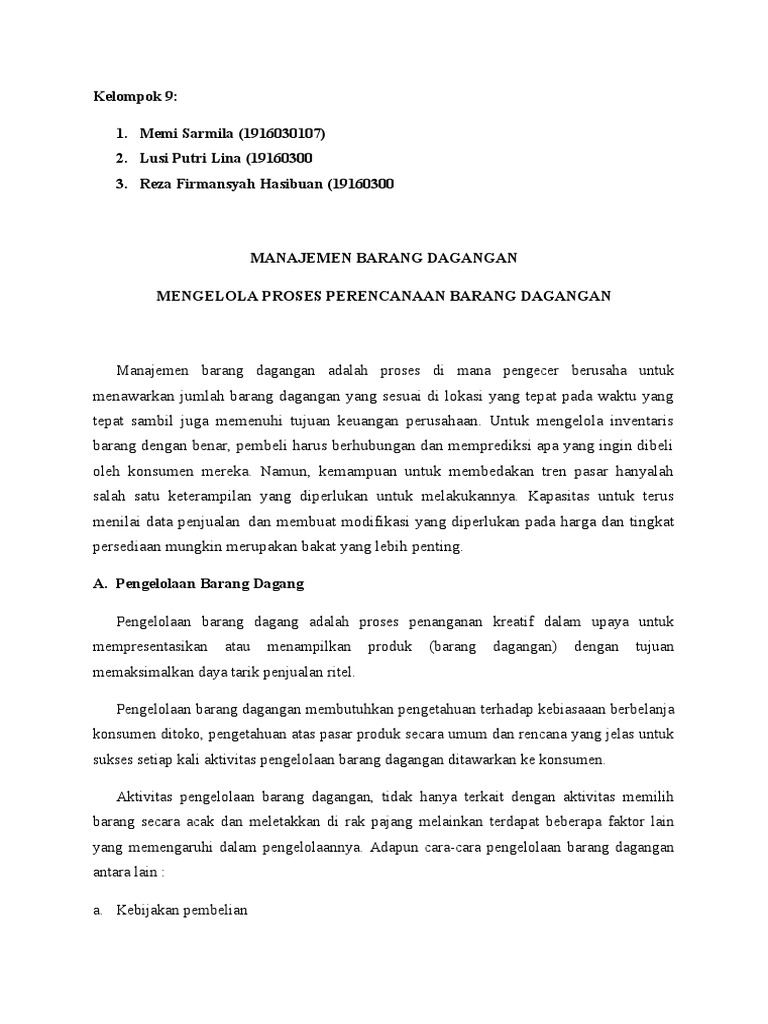 Makalah KLP 9 | PDF