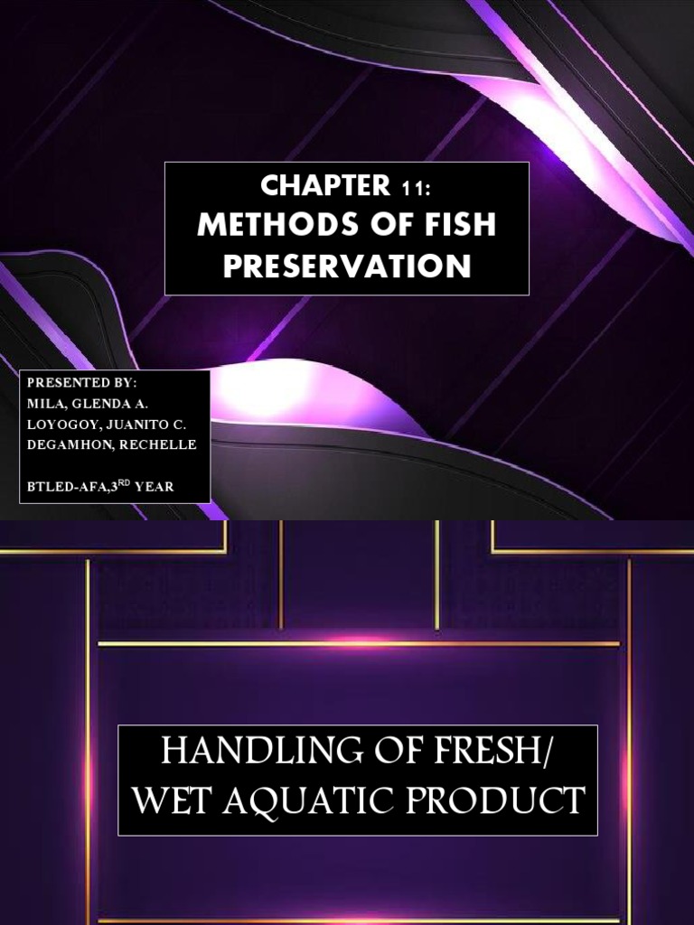 Fish Preservation | PDF | Food Preservation | Curing (Food Preservation)