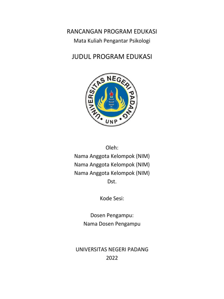 Rancangan Program Edukasi | PDF