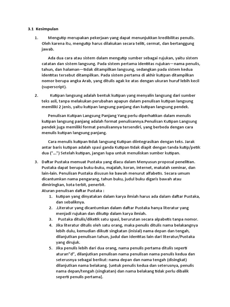 Dokumen (2) Kesimpulan | PDF