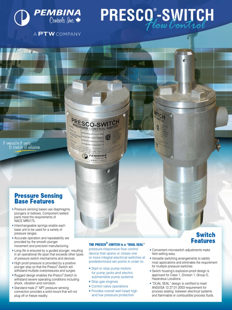 Pembina Presco Switch | PDF | Pump | Switch