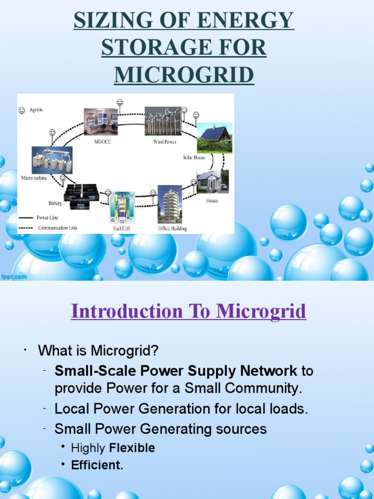 Energy Storage Sizing for Microgrids | PDF | Distributed Generation ...