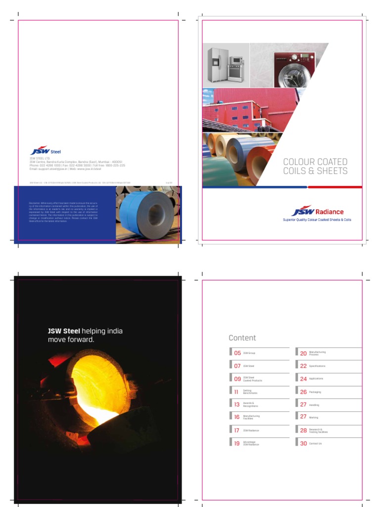 JSW Color Coated - 25 7 2020 | PDF | Paint | Steel