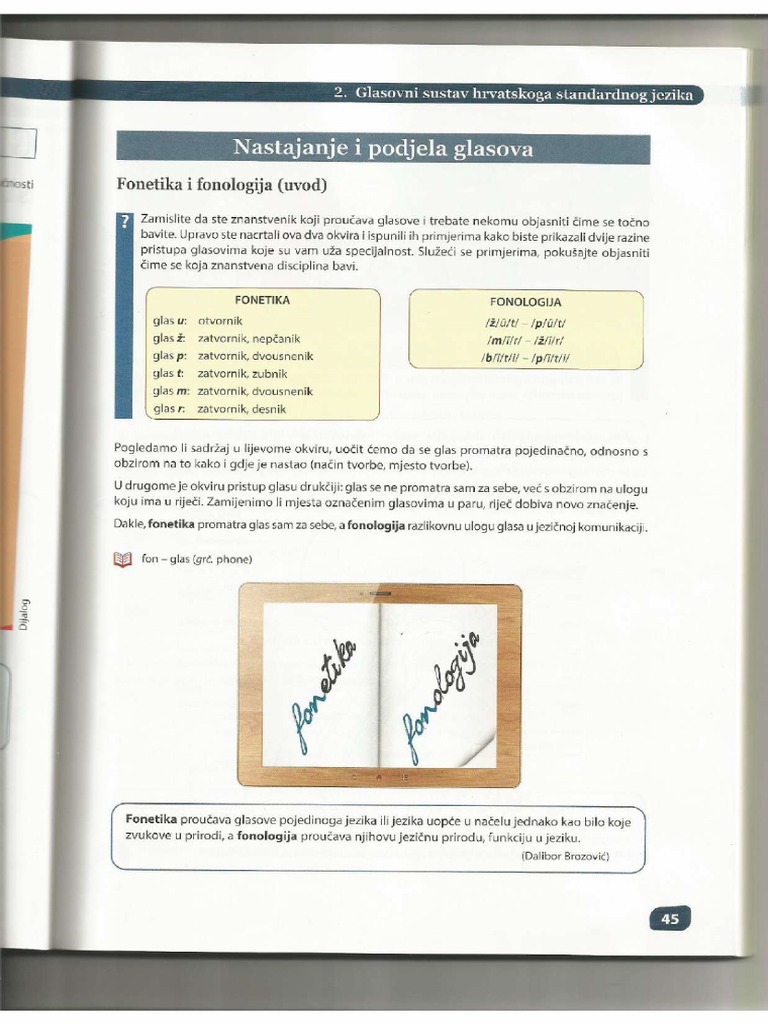 Nastajanje I Podjela Glasova: Fonetika I Fonologija (Uvod) | PDF