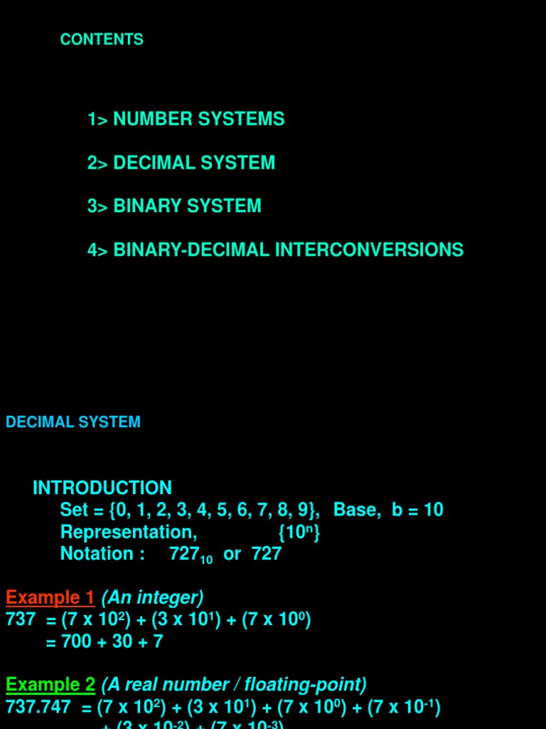 FAC1002 - Binary Number System | PDF | Byte | Decimal