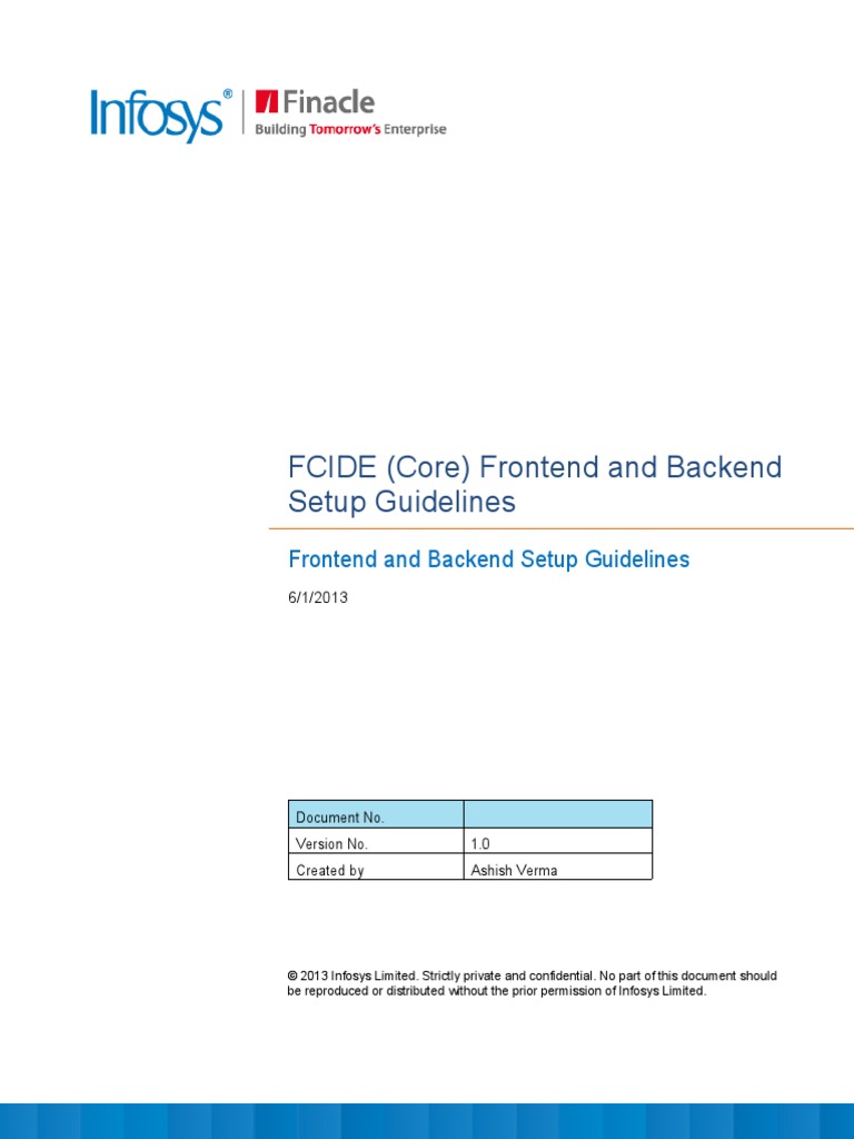 FCIDE (Core) Frontend and Backend Setup Guidelines | PDF | Directory (Computing) | Computer File