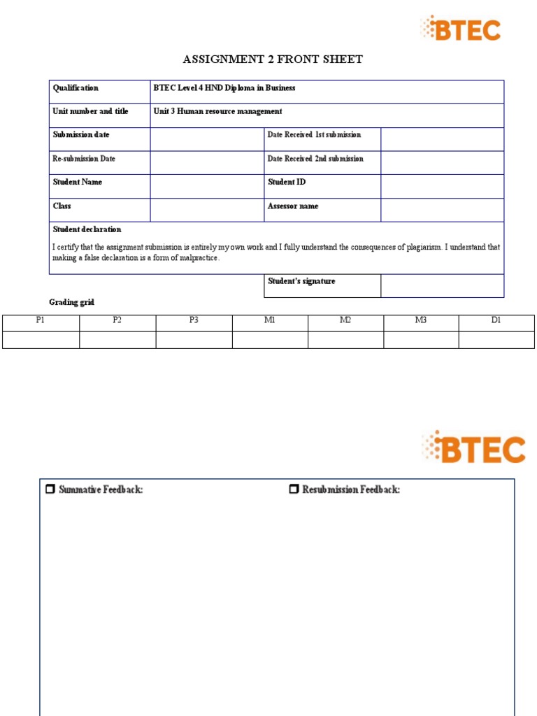 487.assignment 1 Frontsheet | PDF