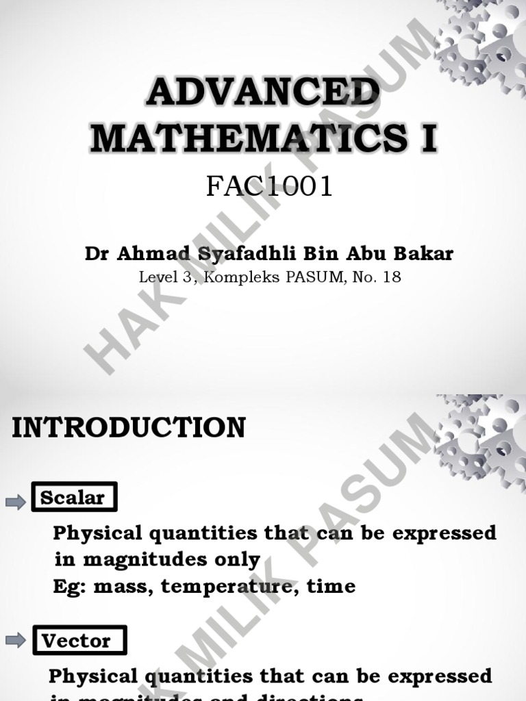Analysis of Vectors and Their Properties | PDF | Euclidean Vector | Velocity