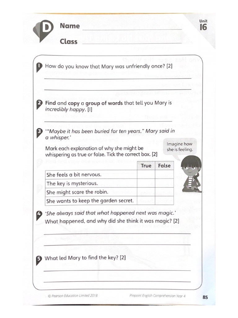 (A05) Unit 16 D Sheet | PDF