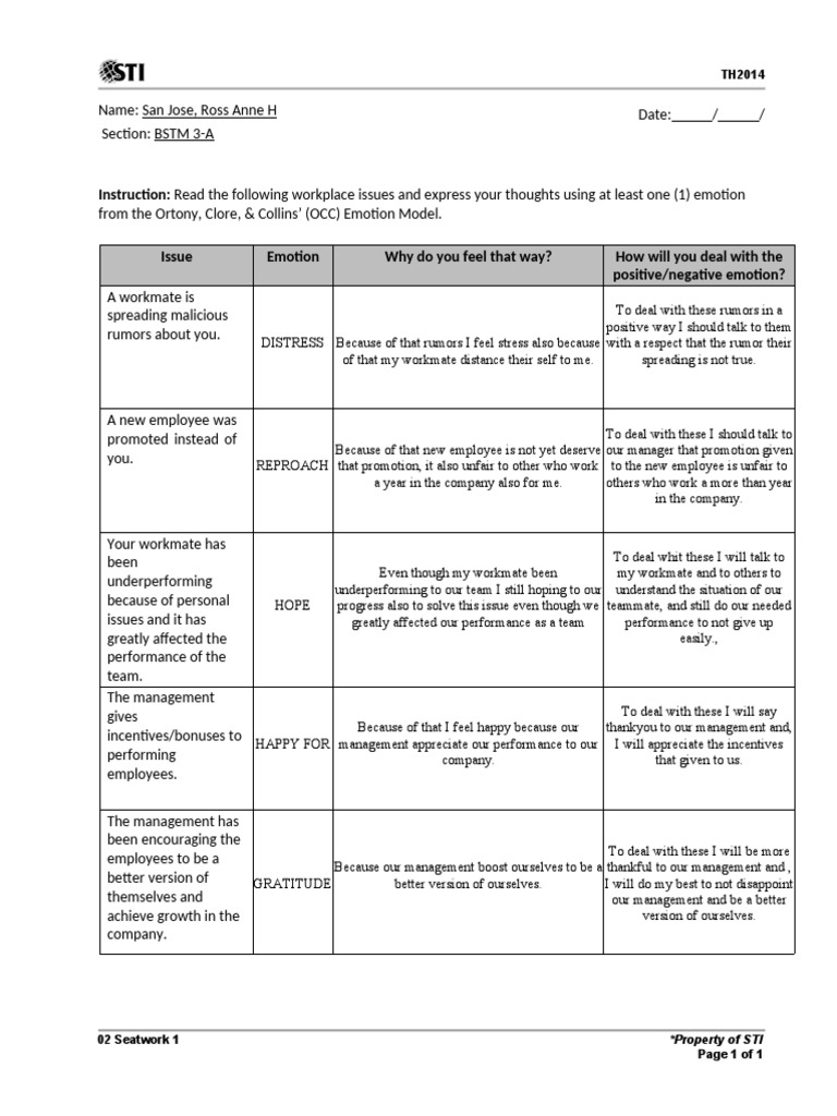 (02 Seatwork 1 | PDF