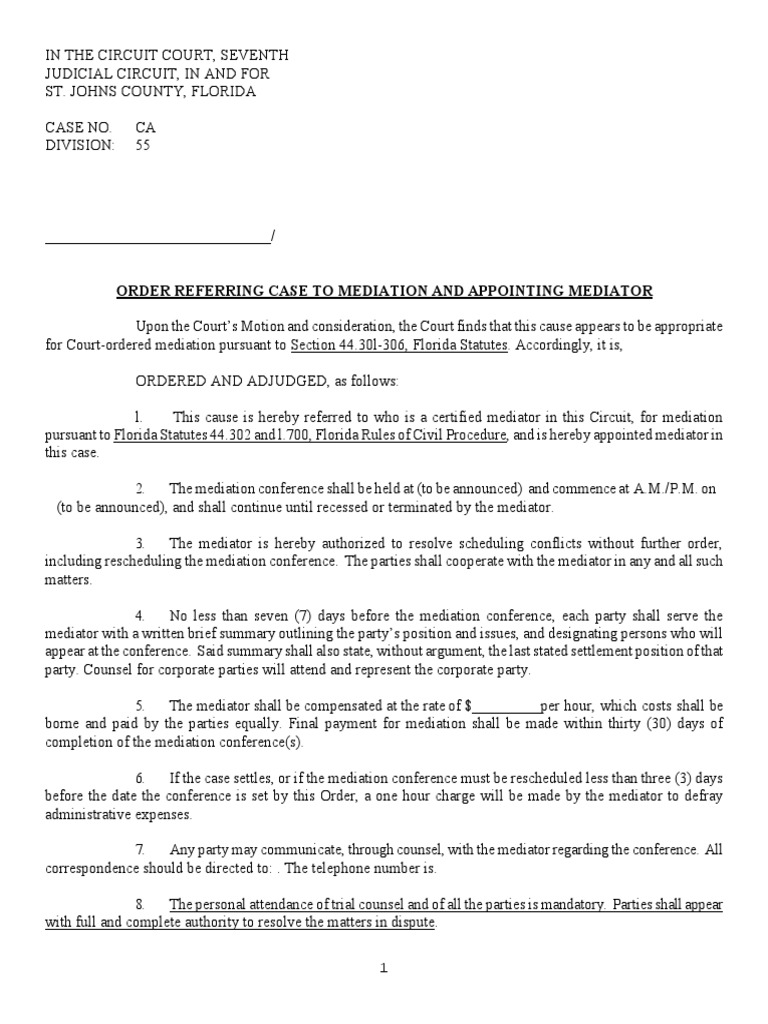 RLS Mediation Order | PDF | Mediation | Ethical Principles RLS Mediation Order | PDF | Mediation | Ethical Principles