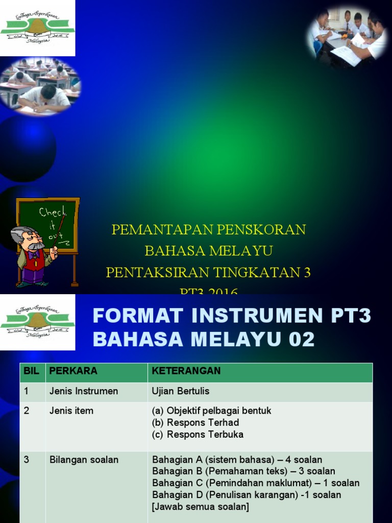 Penyelarasan & Pemantapan Penskoran BM PT3 | PDF