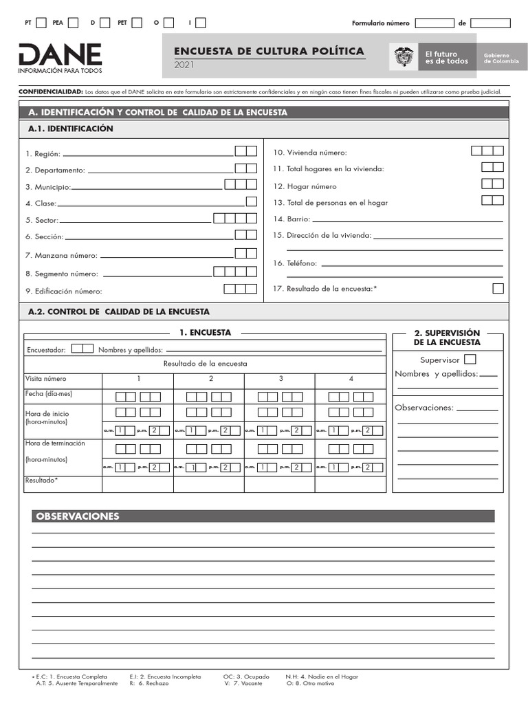 Form Ecp 2021 | PDF | Gobierno