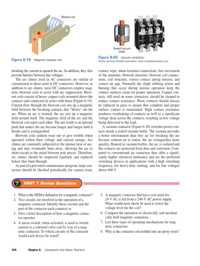 Magnetic Blowout Coil. Vacuum Contactor.: Figure 6-19 Figure 6-20 | PDF ...