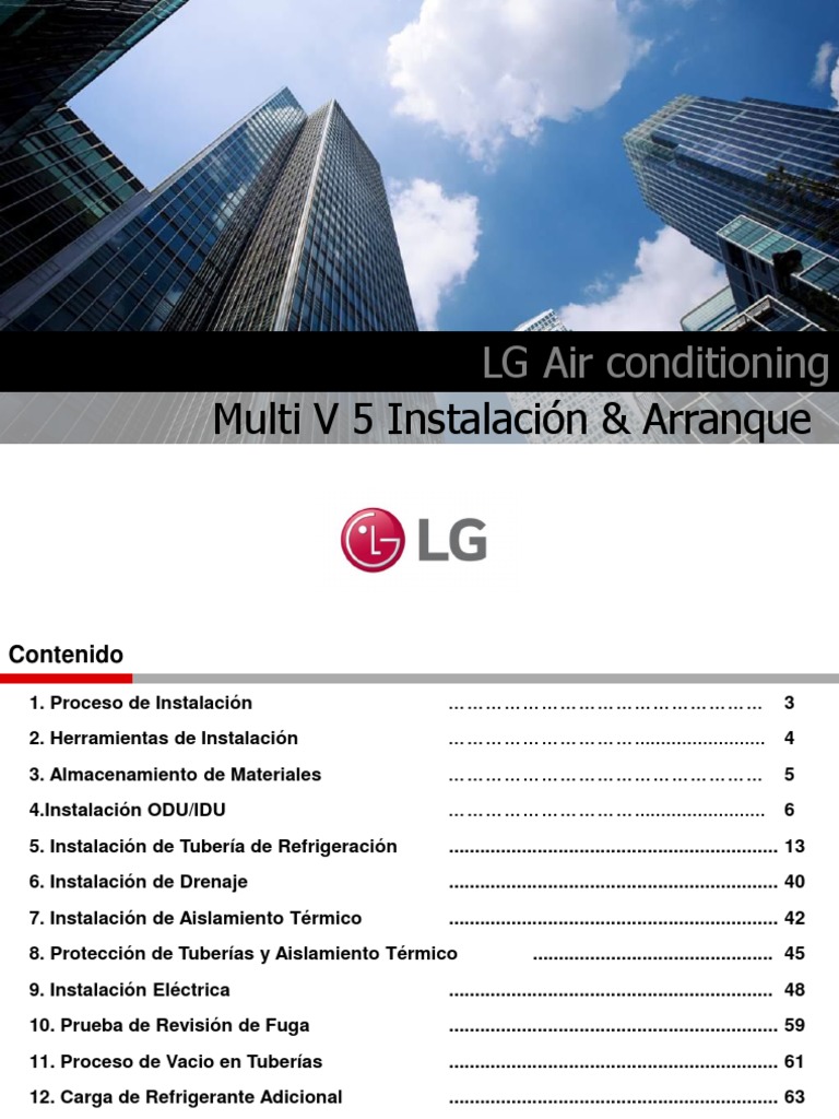 VRF Instalacion & Arranque ERP Parte 1 - LG | PDF