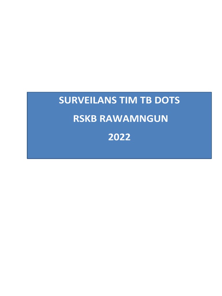 Kasus Terduga TB RSKB Rawamangun | PDF